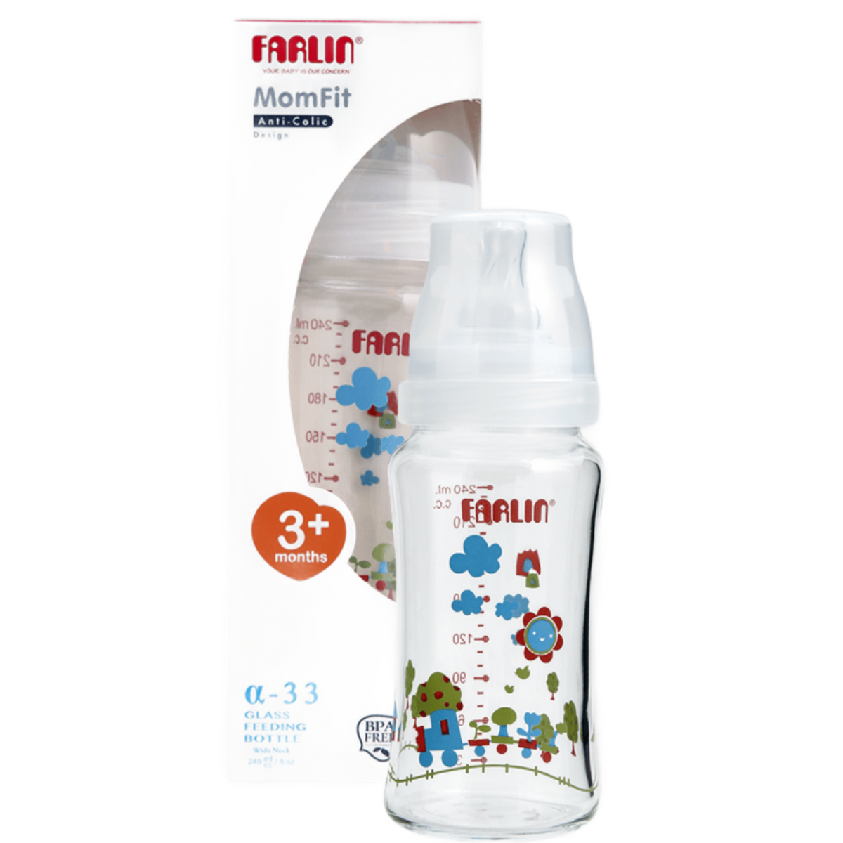 farlin glass feeder 240ml taiwan b001-24 – KK Mart