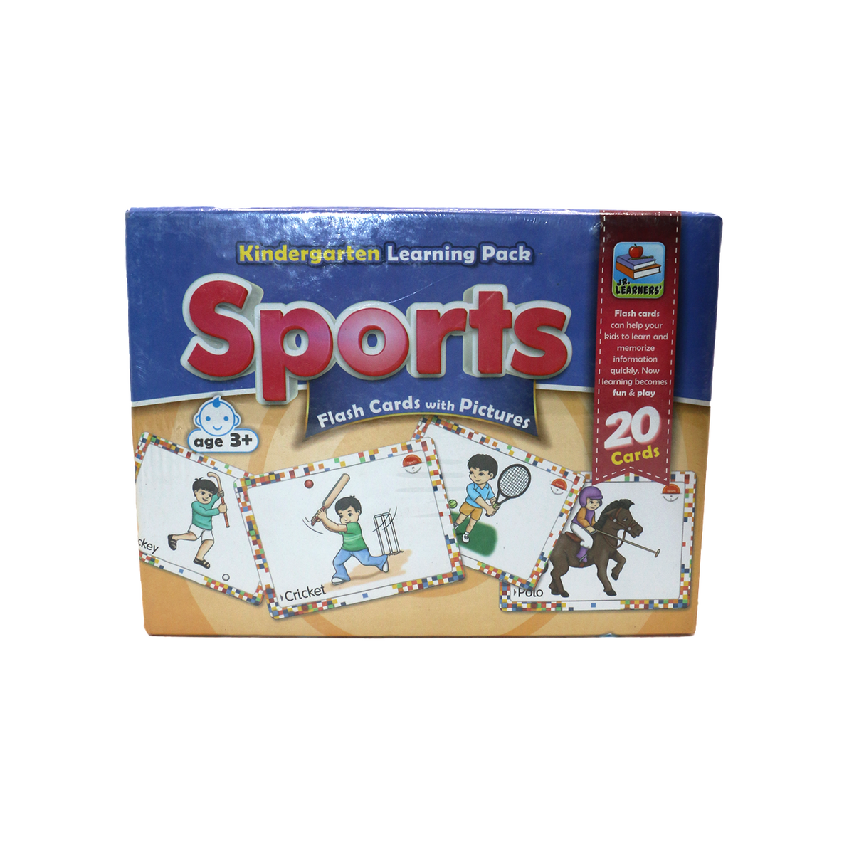 learning flash cards sports with pictures 20 cards 2419 – KK Mart