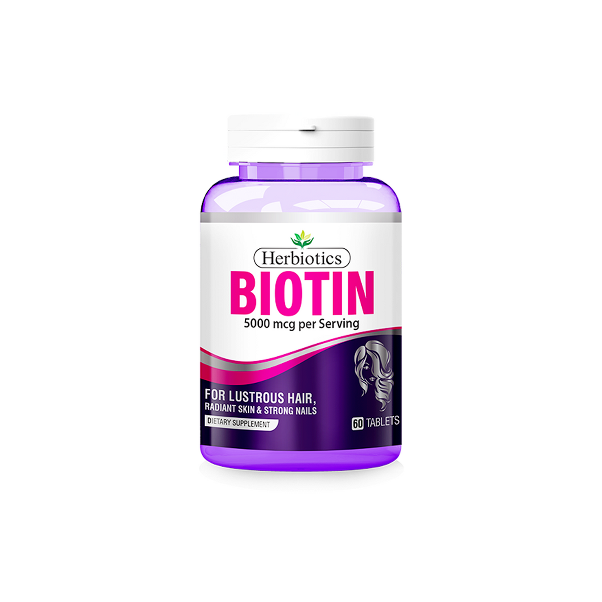 herbiotics tab biotin 5000mcg 60t 1s – KK Mart