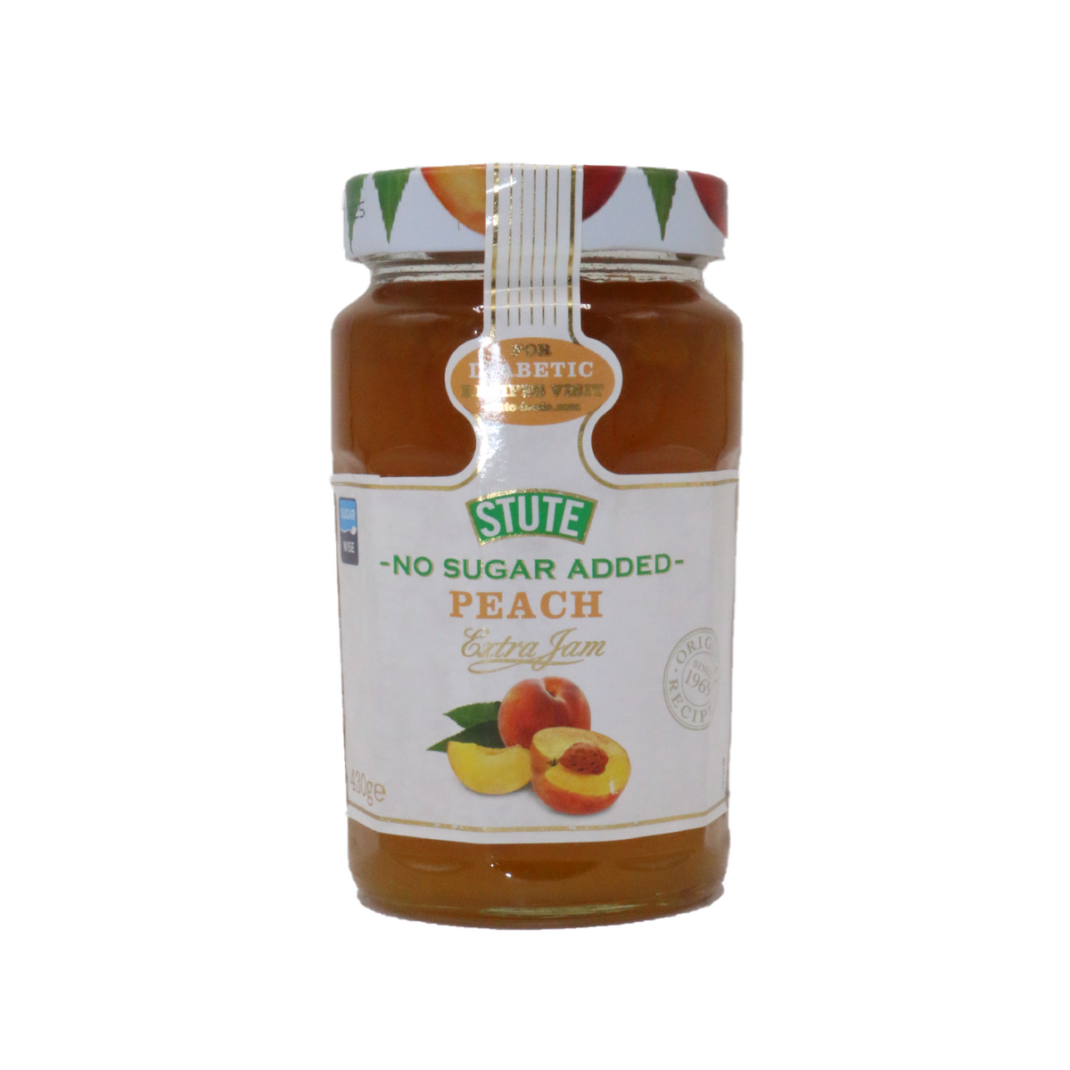 stute jam sugar free peach 430g – KK Mart