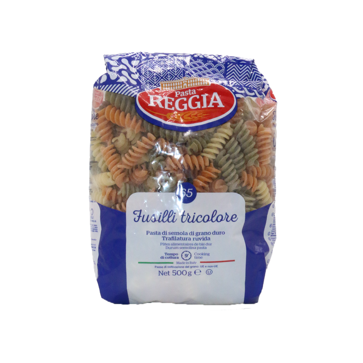 reggia pasta 65 fusilli tricolor 500g – KK Mart