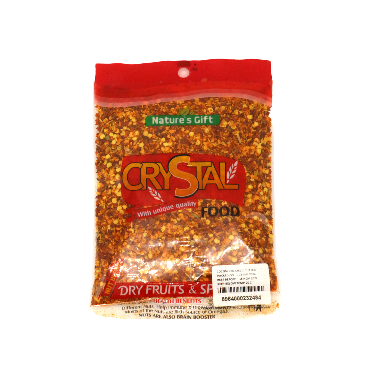 crystal red chilli crush 100g – KK Mart