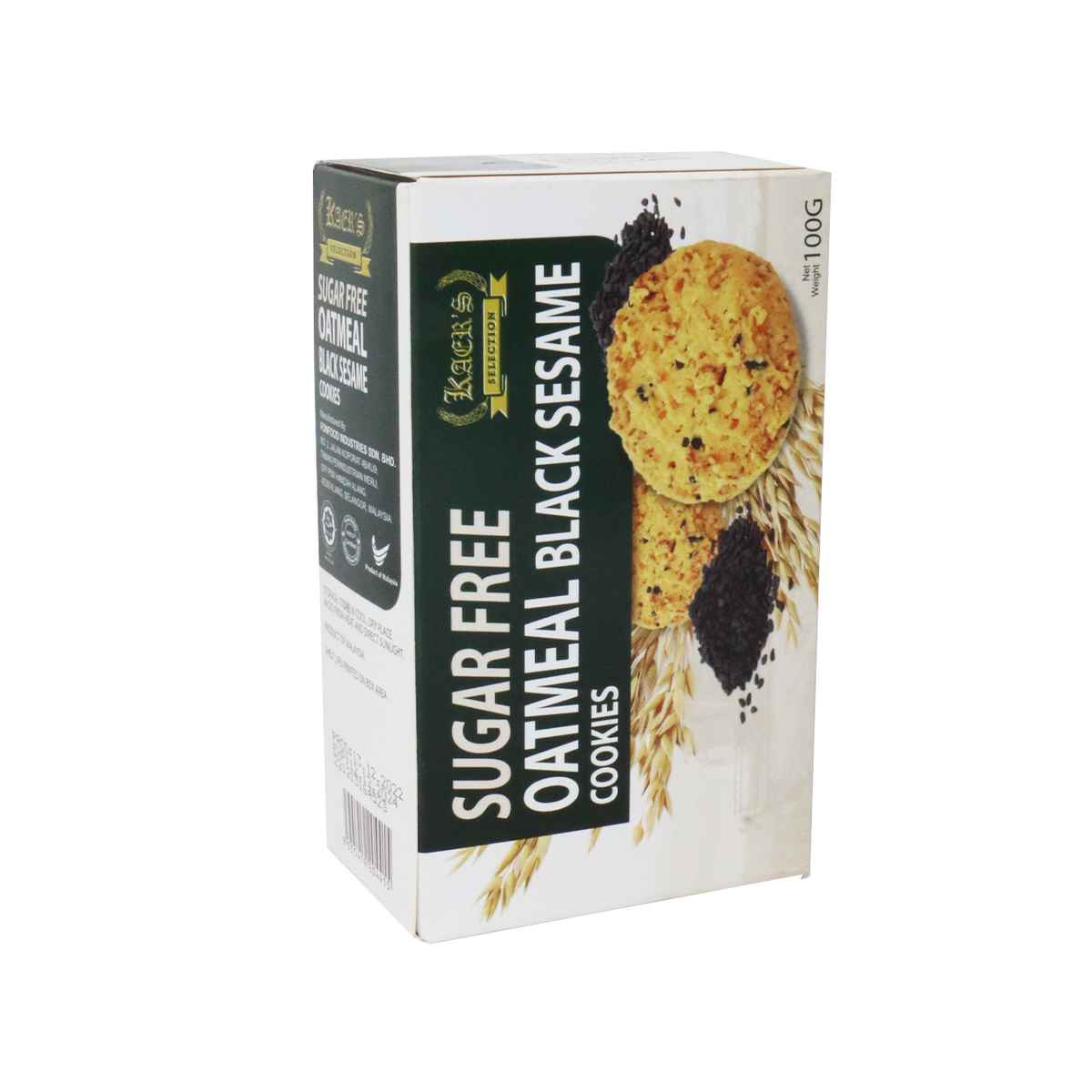 kaers cookies sugar free black sesame 100g malaysia – KK Mart