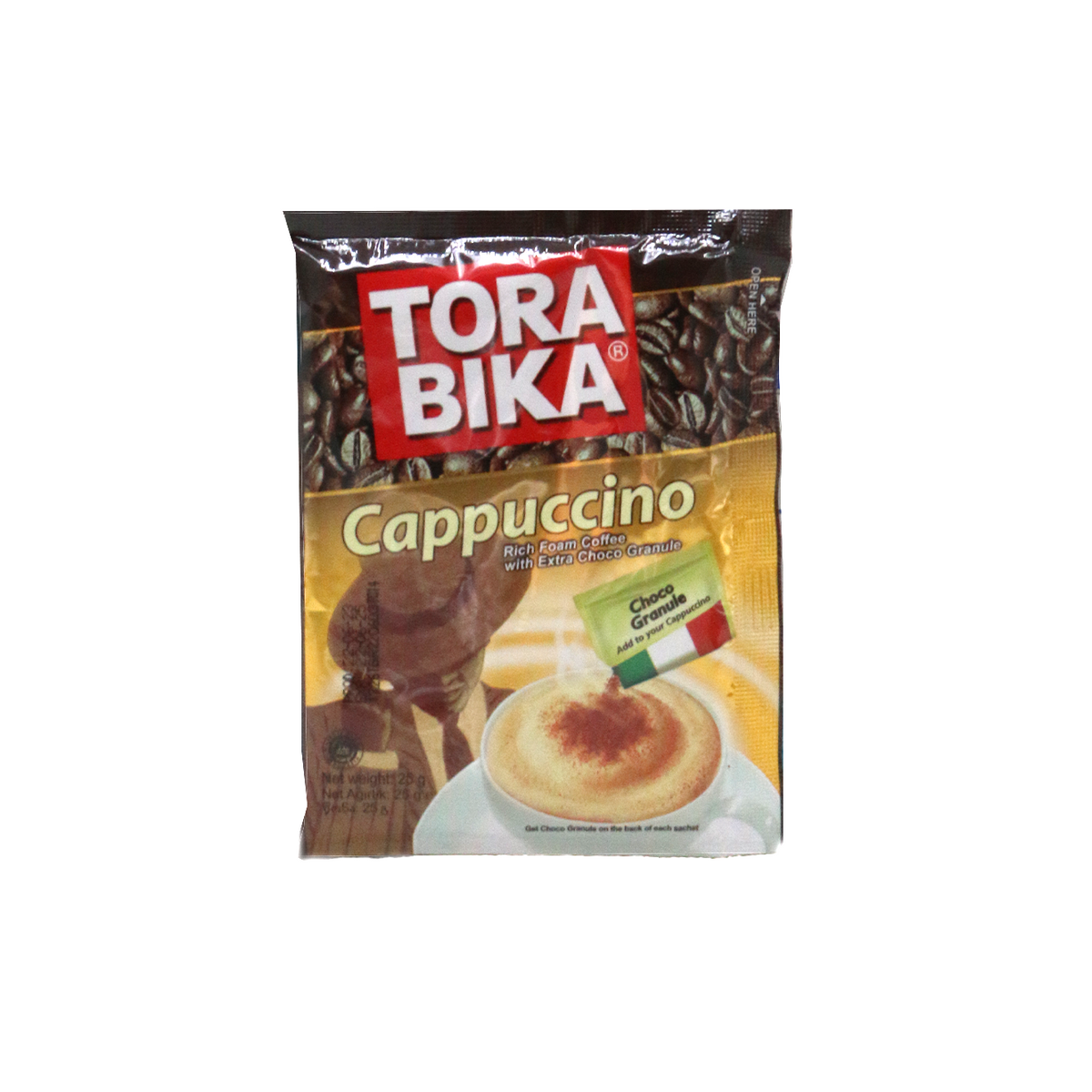 tora bika cappuccino extra chocolate 25g indonesia – KK Mart