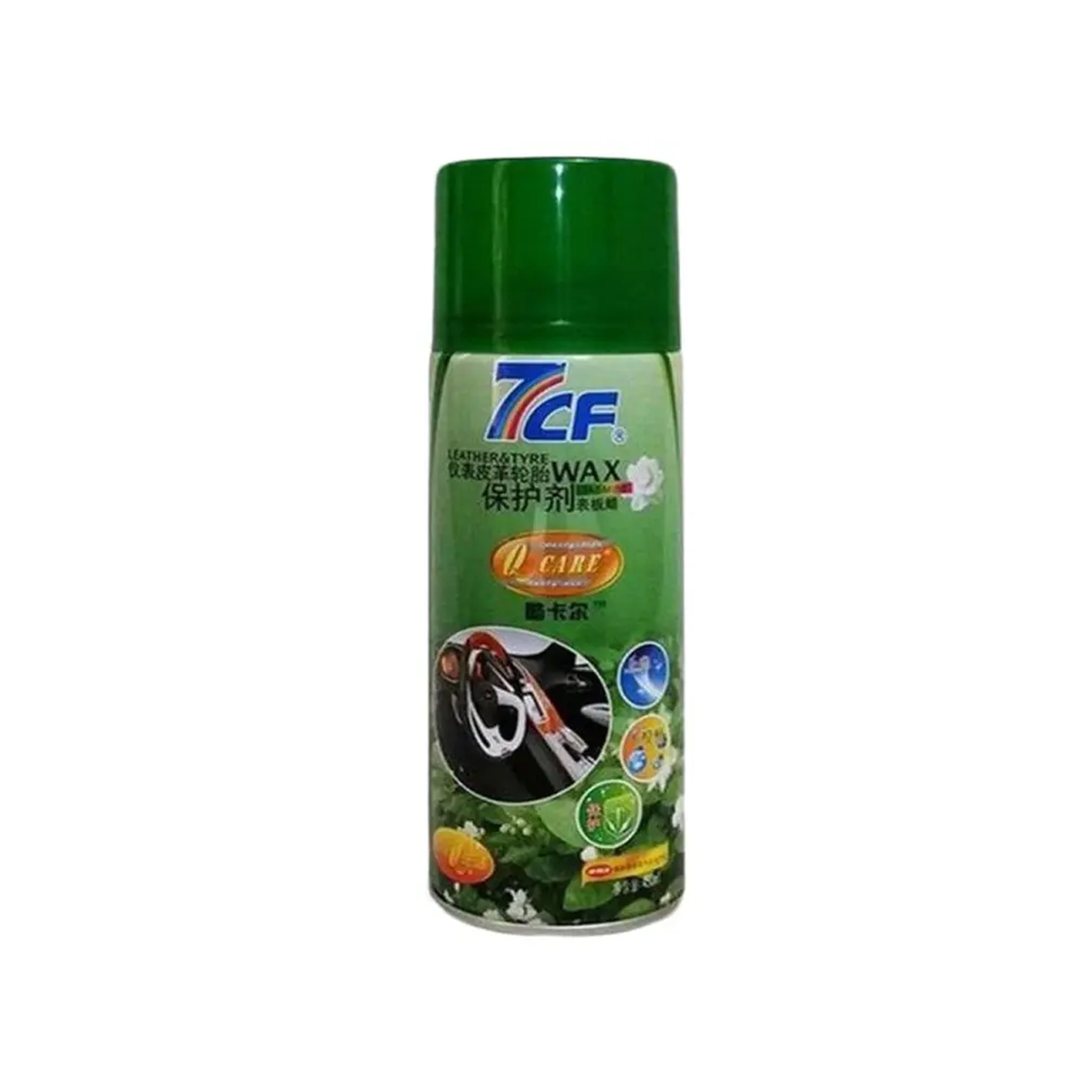 7cf leather & tyre wax jasmine green spray 450ml – KK Mart