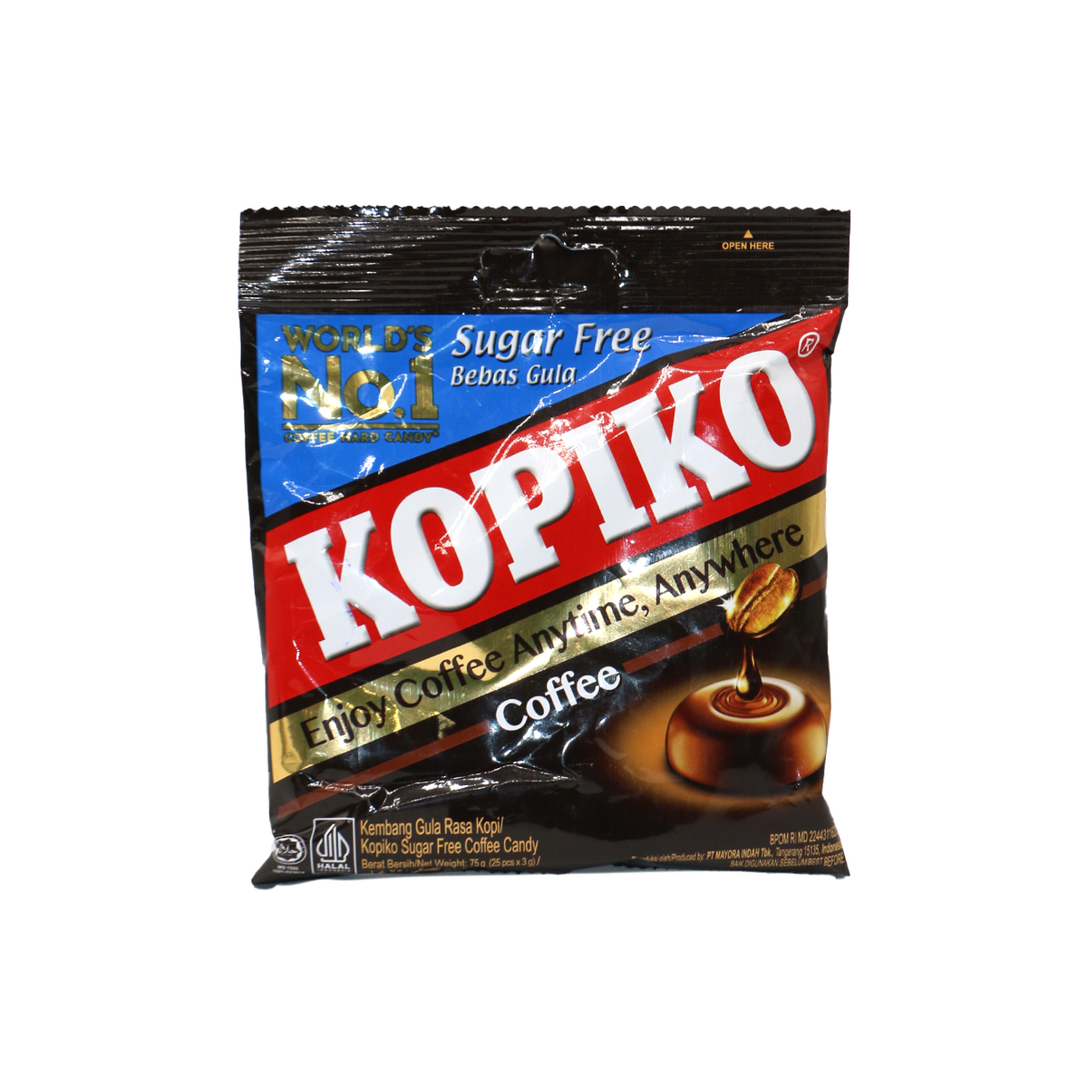 kopiko candy coffee sugar free 75g – KK Mart