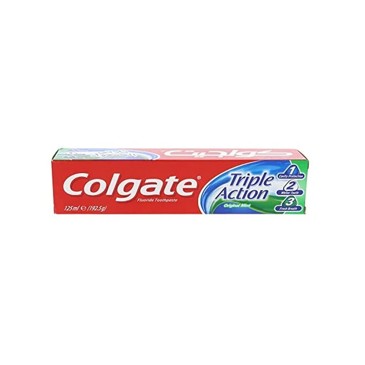 colgate toothpaste triple action orginal mint 125ml china – KK Mart