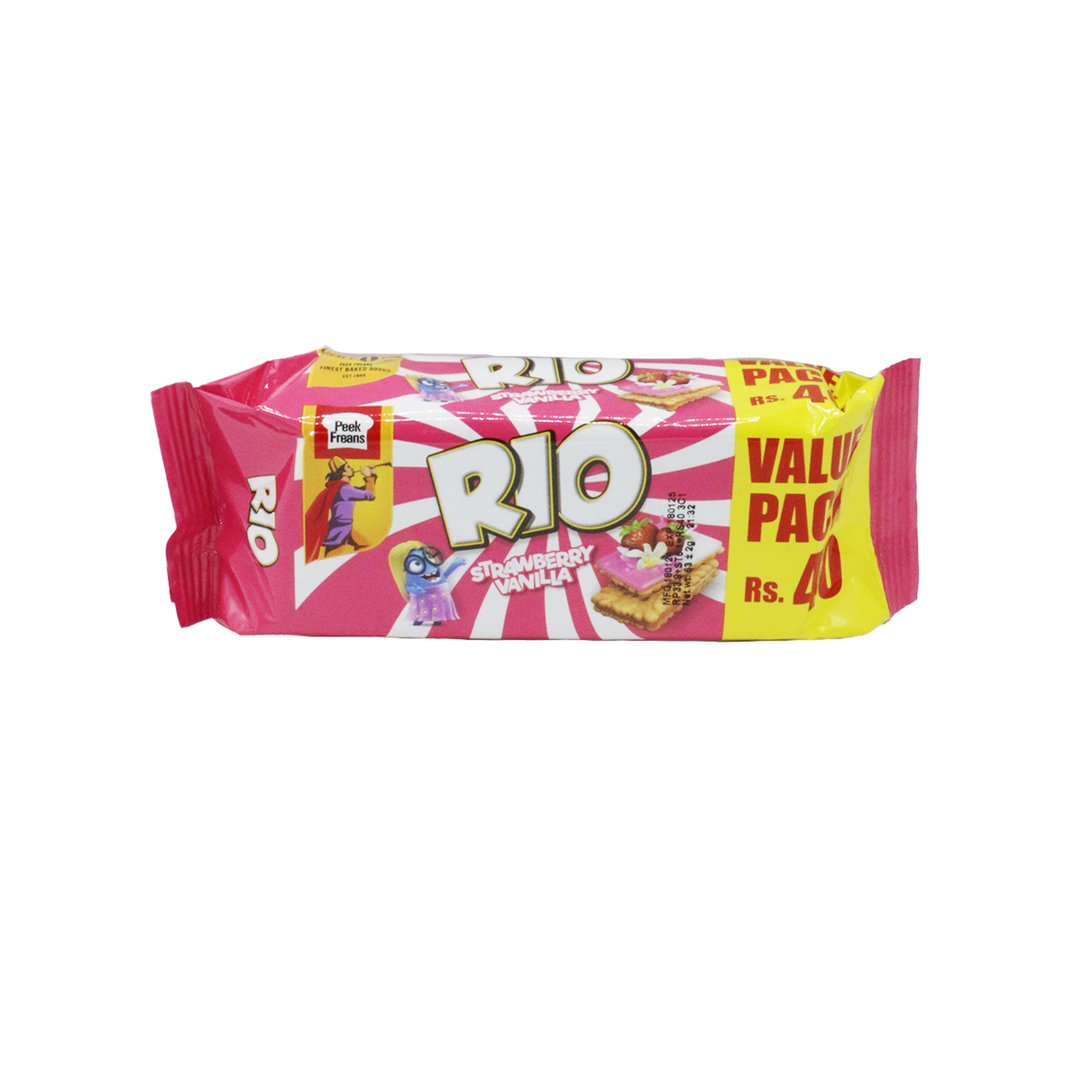 peek freans biscuits rio strawberry&vanilla 40rs – KK Mart