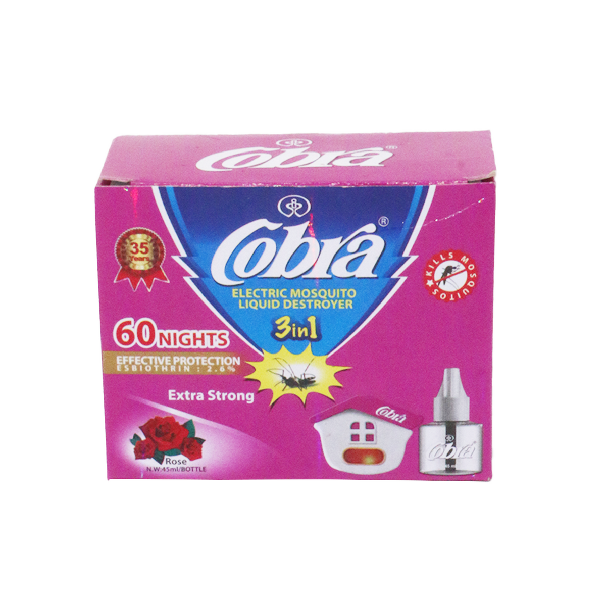 cobra mosquito machine with refill rose 45ml – KK Mart