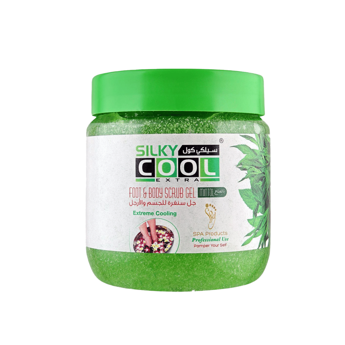 silky cool foot scrub mint 500ml – KK Mart