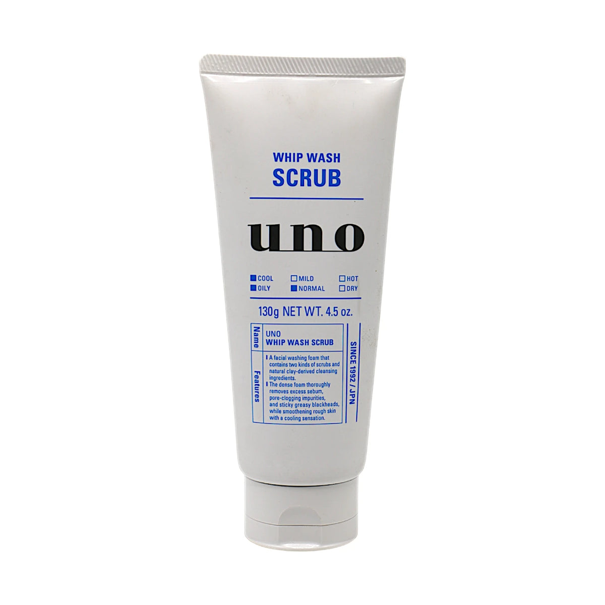 uno face wash scrub 130g vietnam – KK Mart