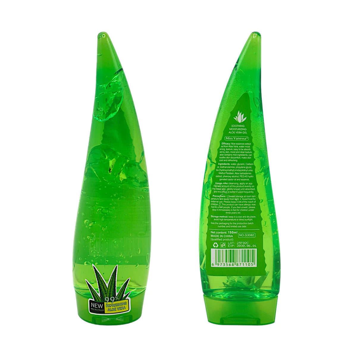 miss vanessa aloe vera gel 150ml china g3082 – KK Mart