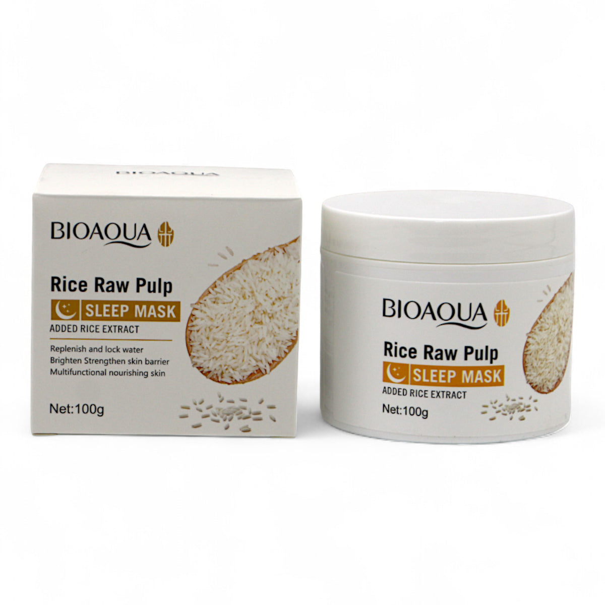 bioaqua sleep mask rice raw pulp 100g china – KK Mart