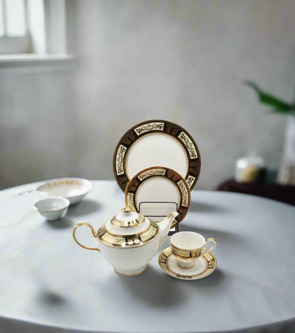 bone tea set 24pc kj – KK Mart