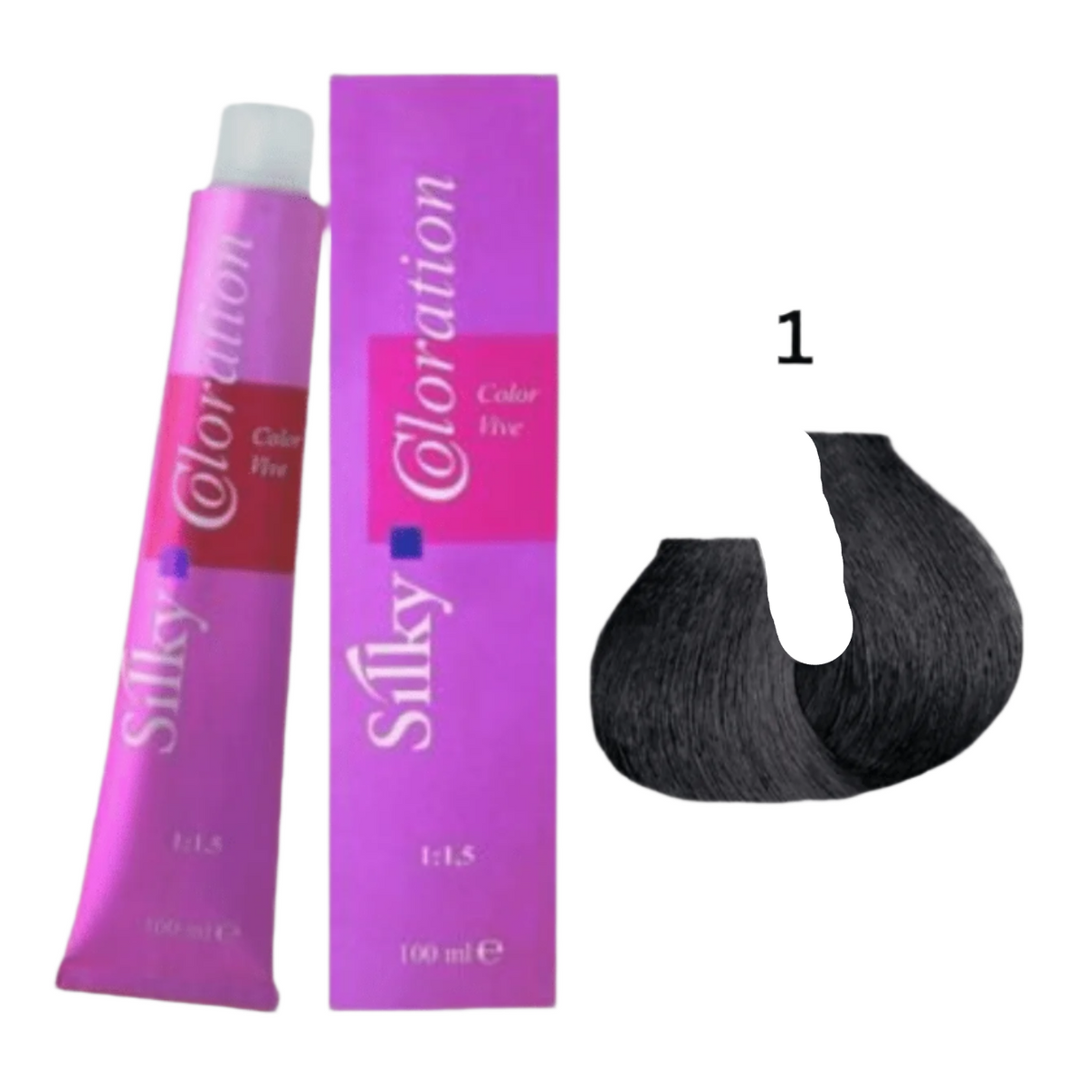 silky hair color 1 100ml – KK Mart