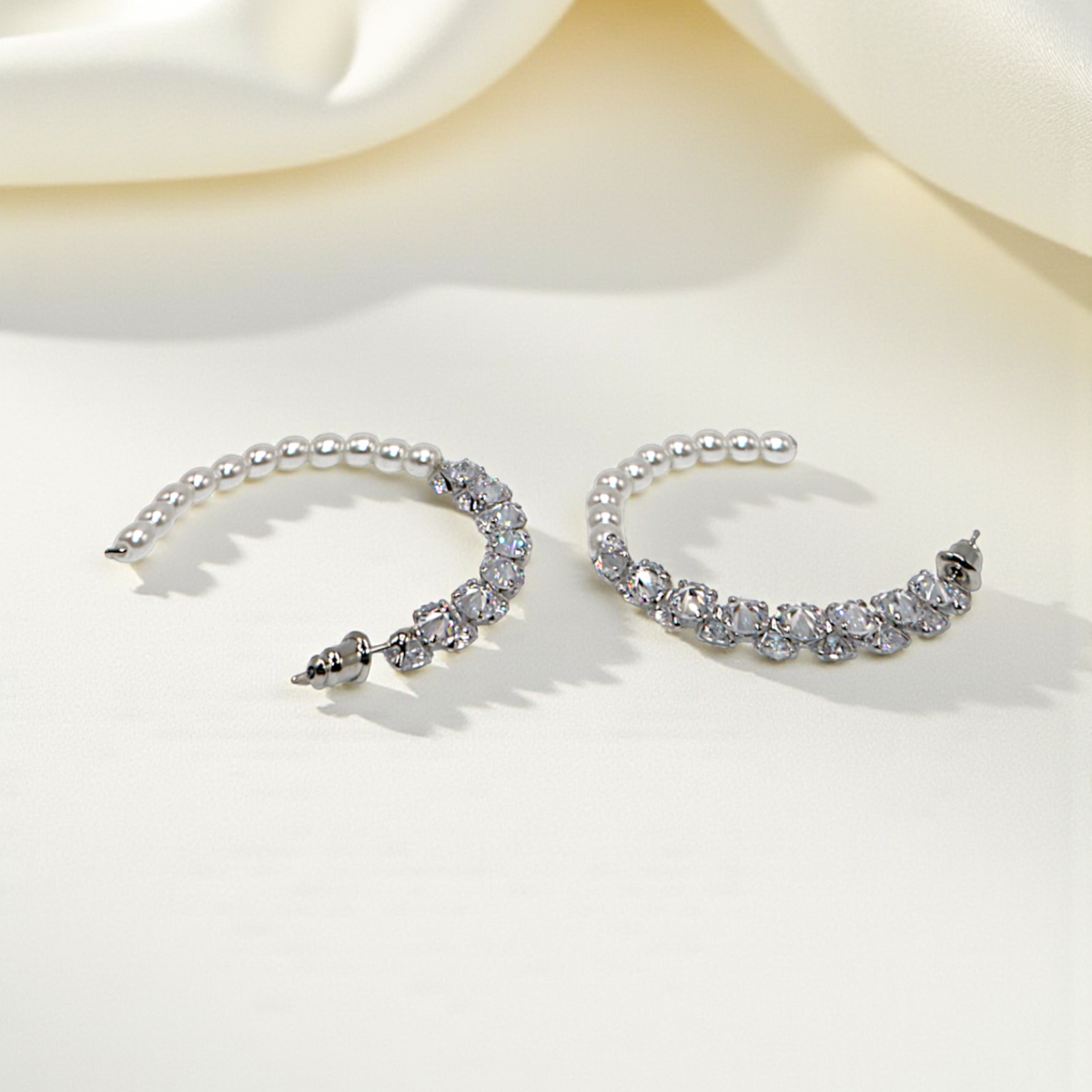 ear ring bali style with pearls & stone china – KK Mart