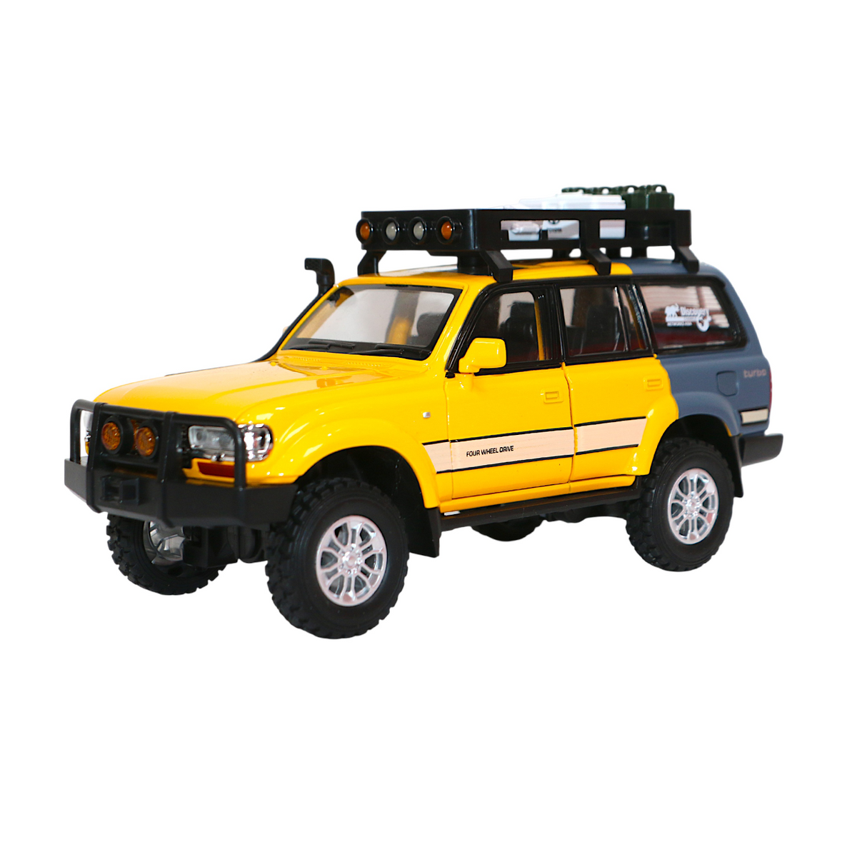 die-cast metal jeep land cruiser lc80 model 1:24 with music & lights ...
