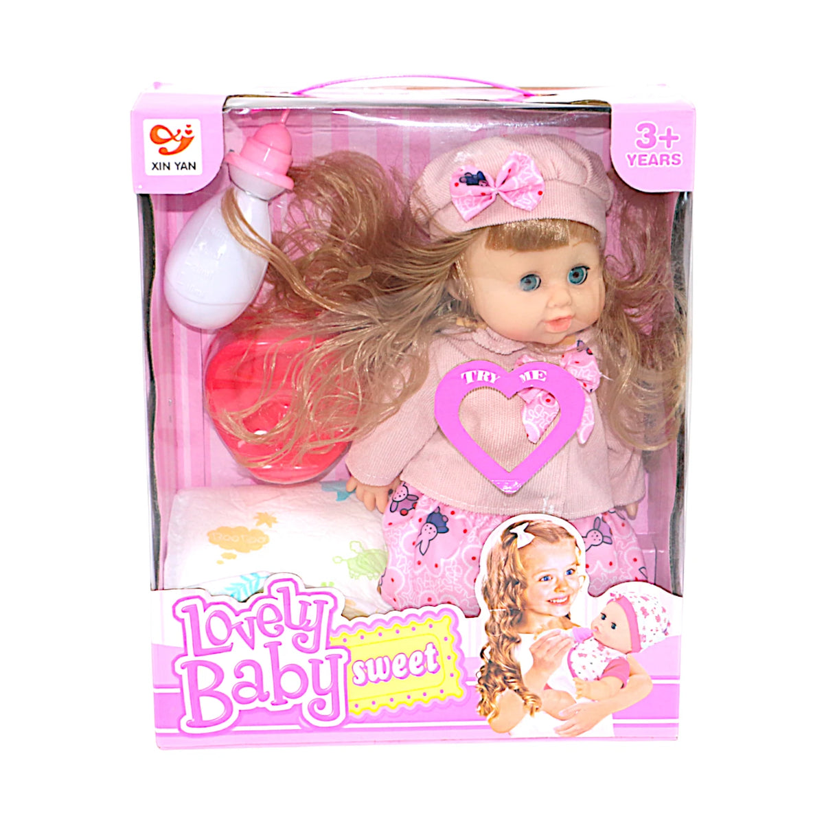 baby doll set with feeder pot and diaper 2999a – KK Mart