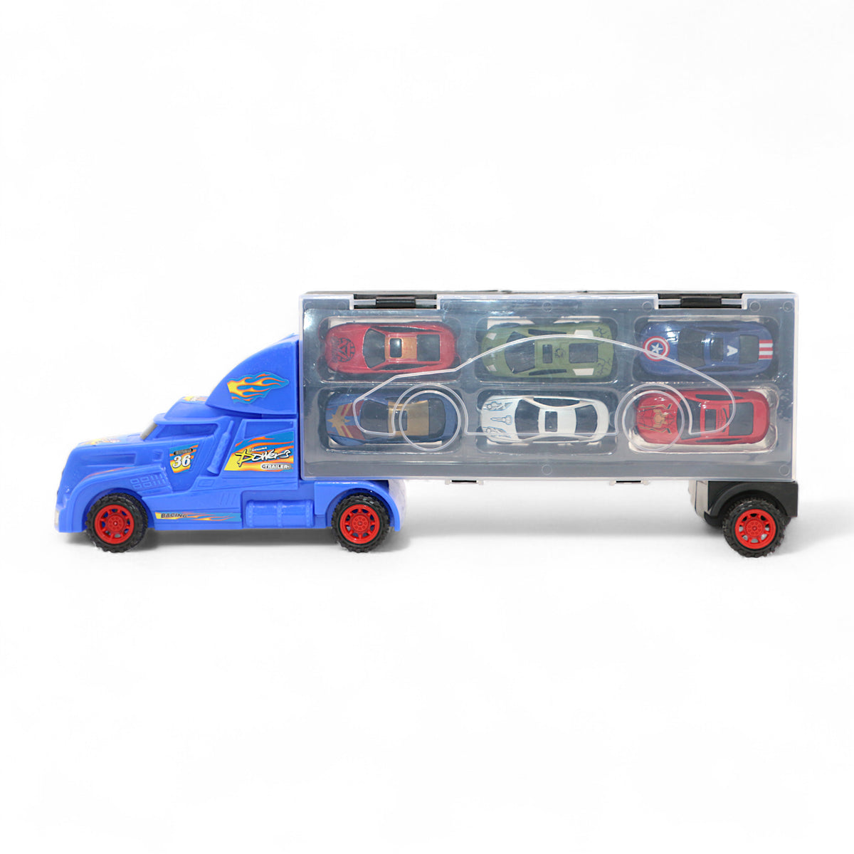 friction avengers truck with 6car – KK Mart