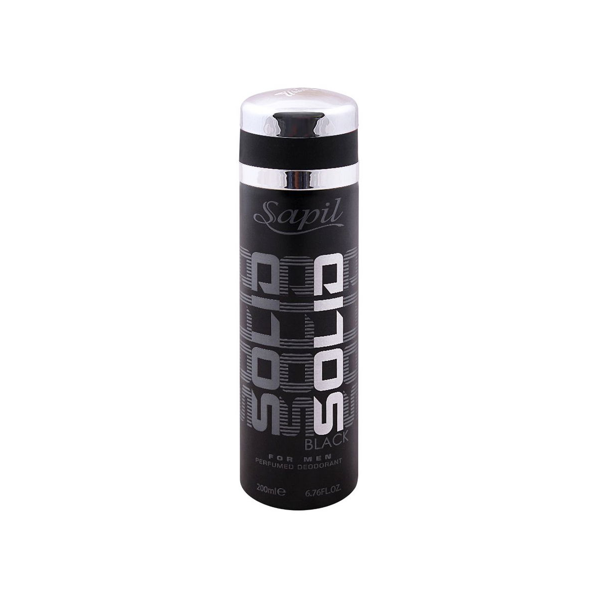 sapil body spray solid black 200ml for men – KK Mart