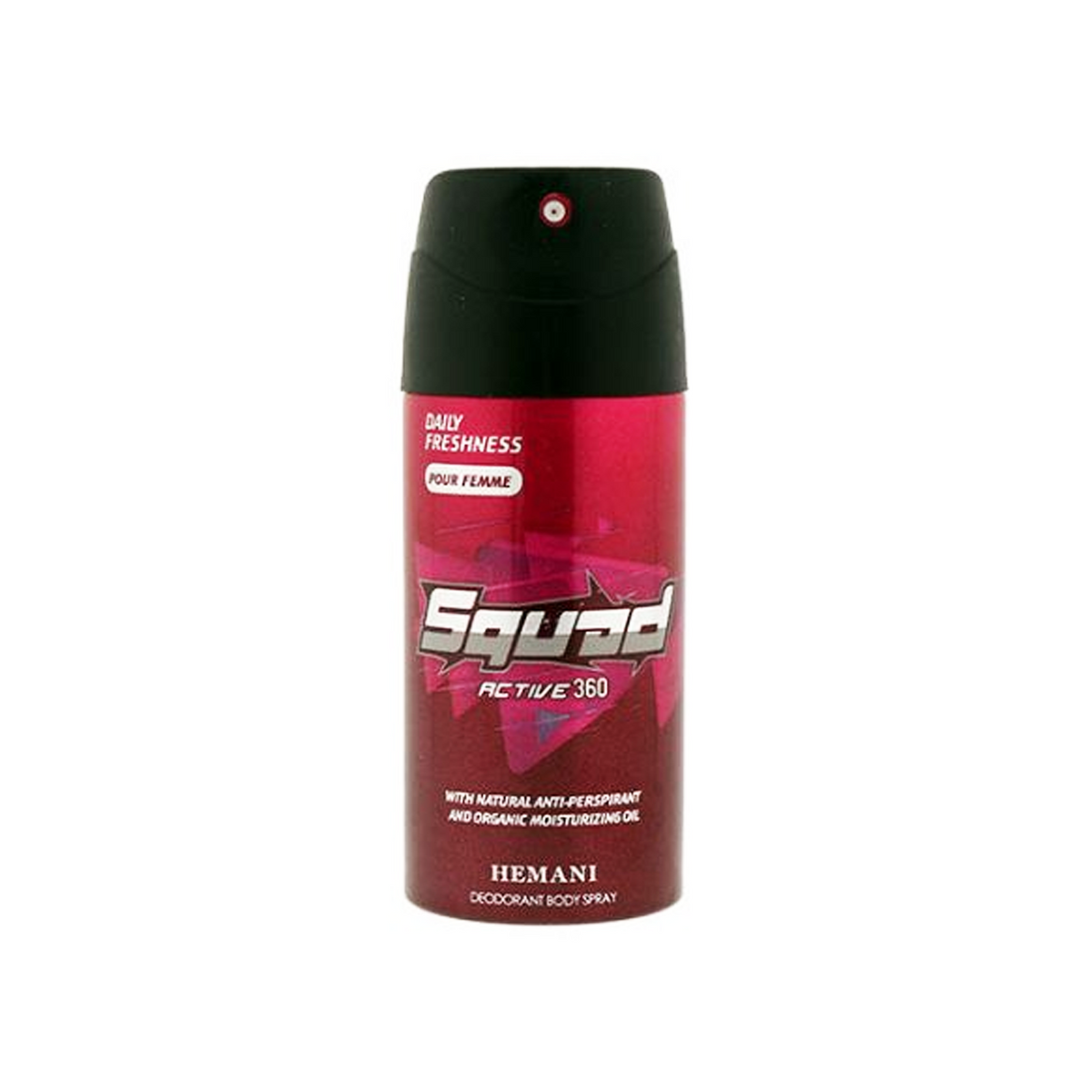hemani body spray squad active 360 150ml for women – KK Mart