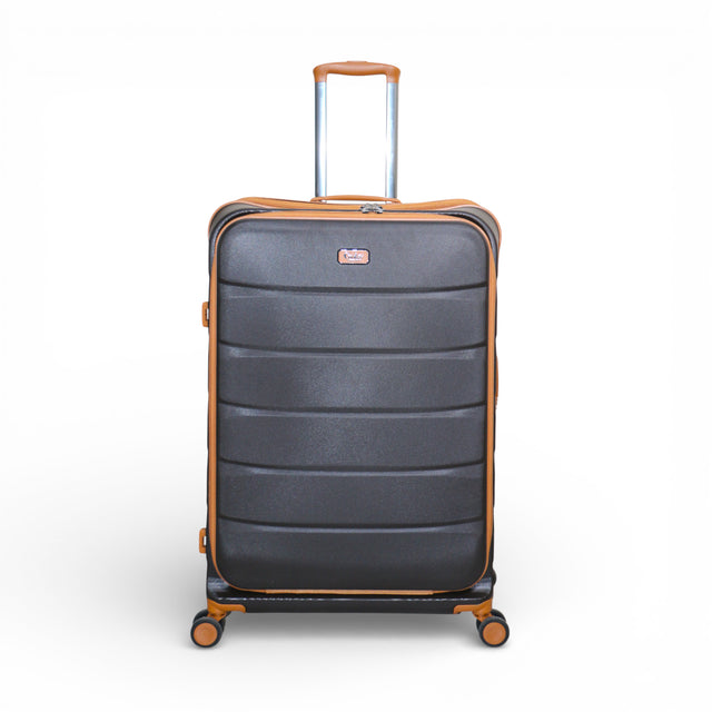 travel bag 20" hard dark brown china 2319 – KK Mart