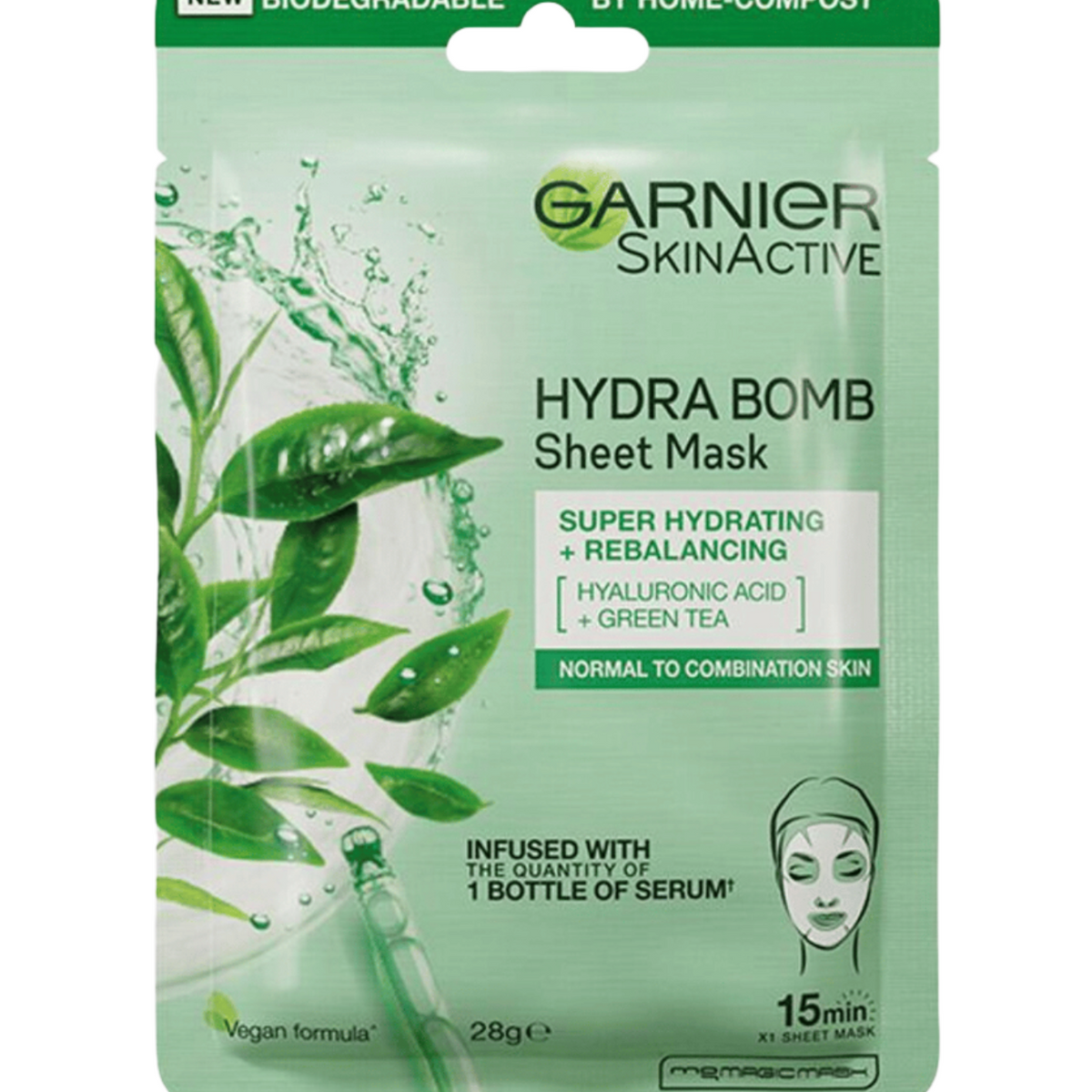 garnier sheet mask rebalancing green tea 28g china – KK Mart