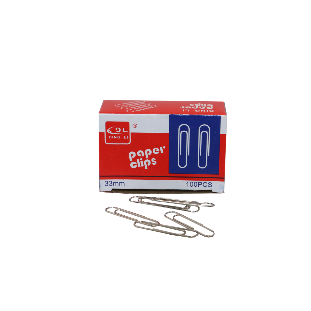 ding li paper clip 100pc 33mm – KK Mart