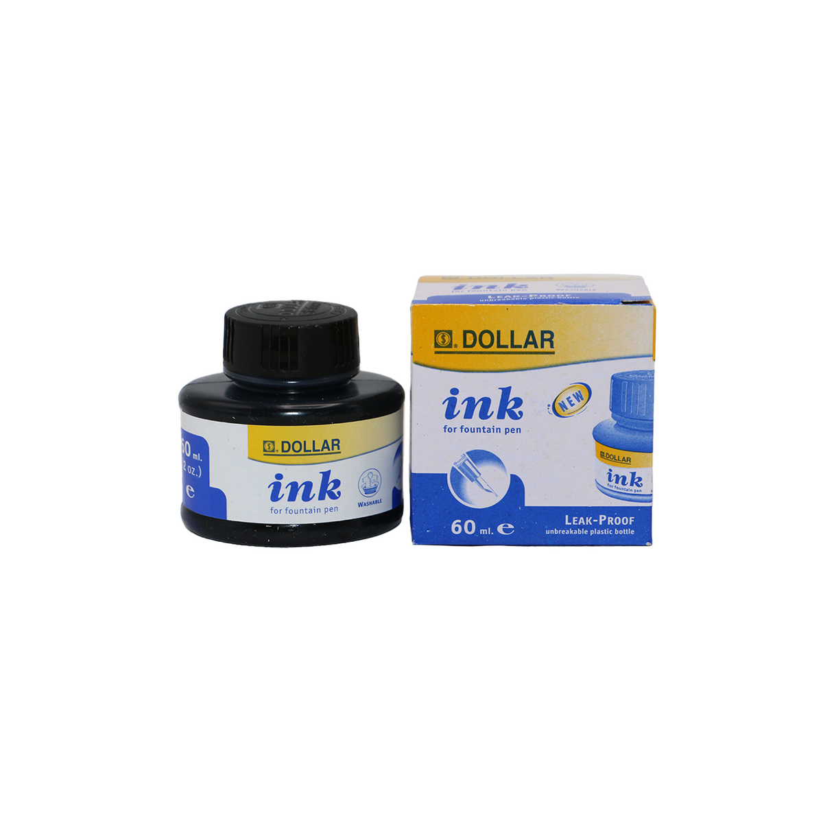dollar fountain pen ink pot blue 60ml – KK Mart