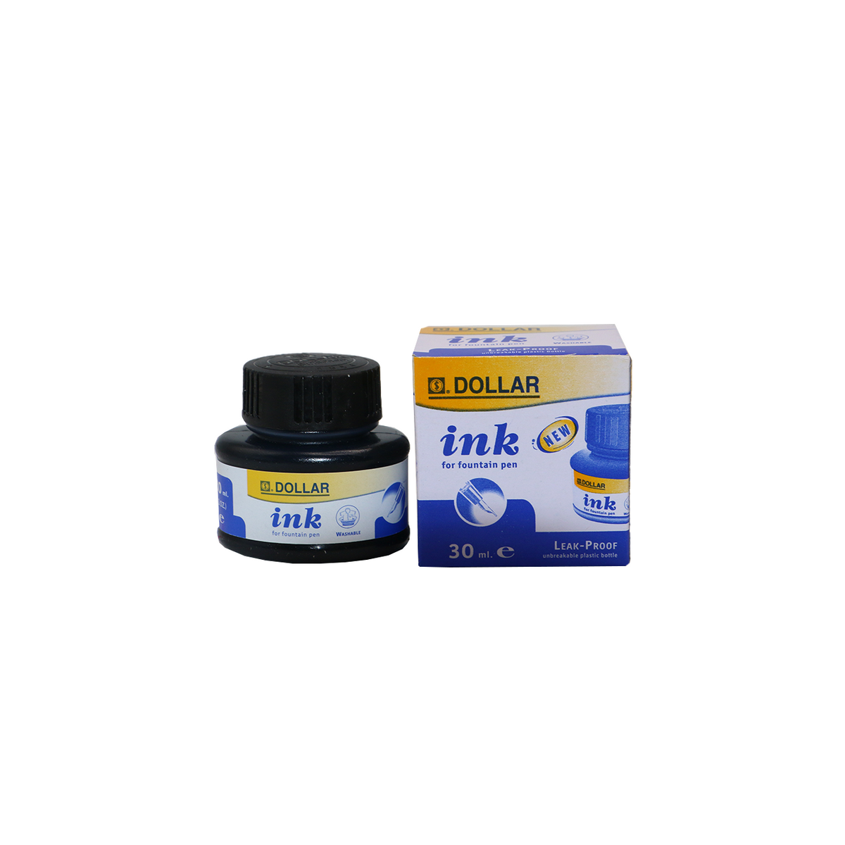 dollar fountain pen ink pot blue 30ml – KK Mart