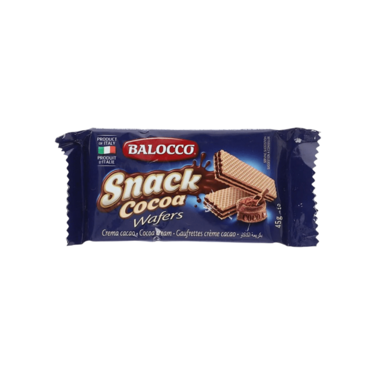 balocco snack wafers cocoa 45g – KK Mart