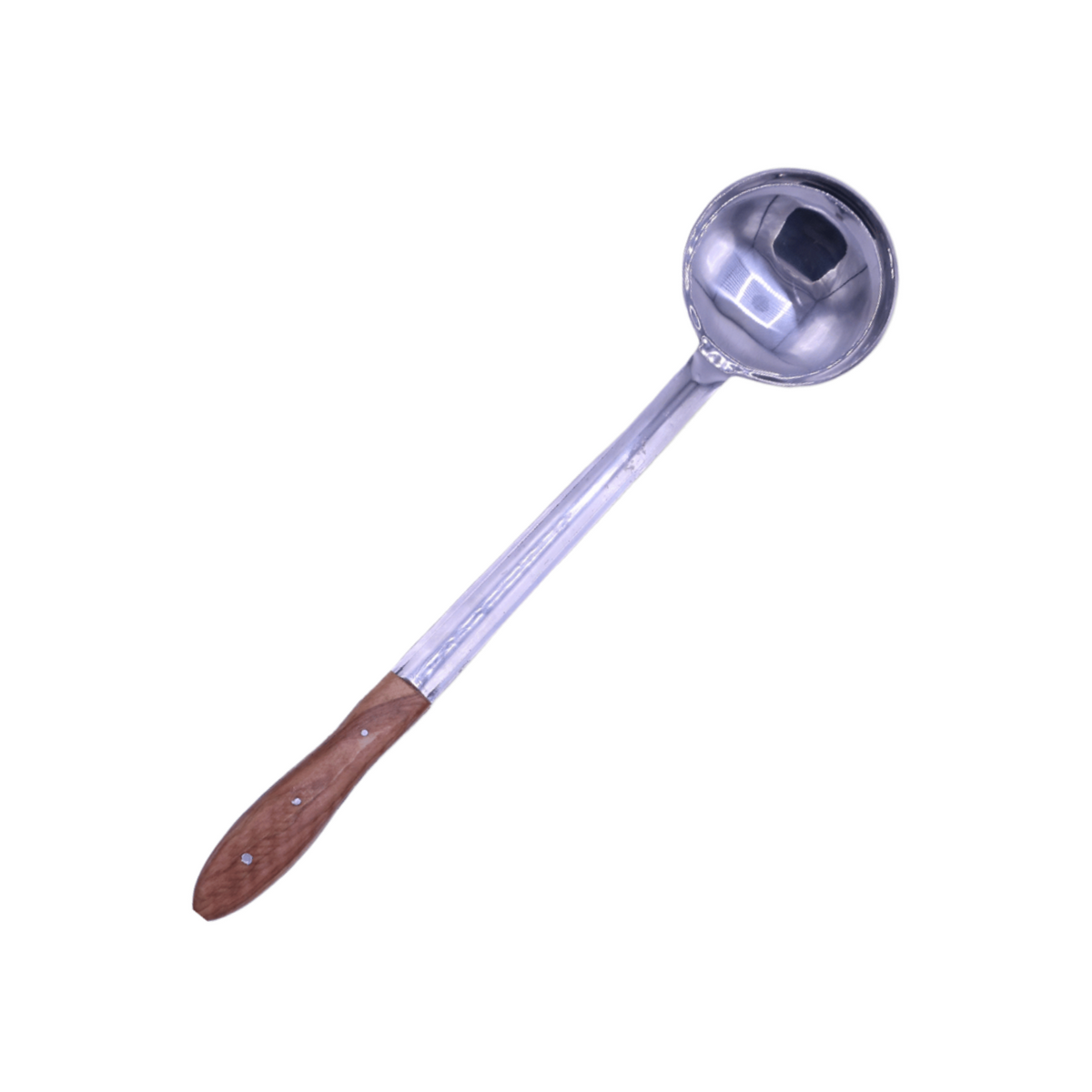 ss broth spoon wood handle 16'' – KK Mart