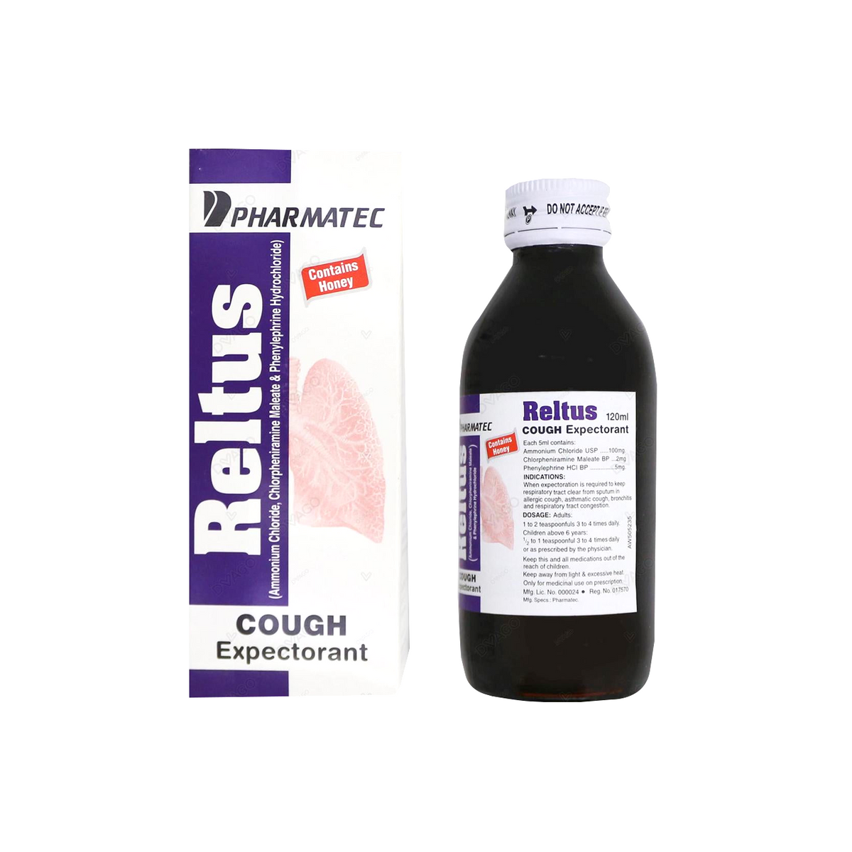 syp reltus cough expectorant 120ml – KK Mart