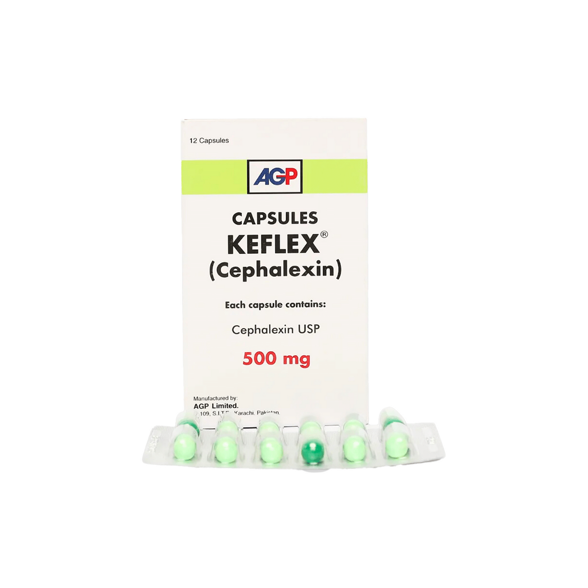 cap keflex 500mg 12s – KK Mart