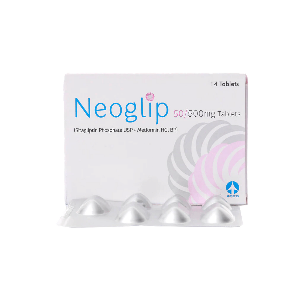 tab neoglip 50/500mg 14s – KK Mart