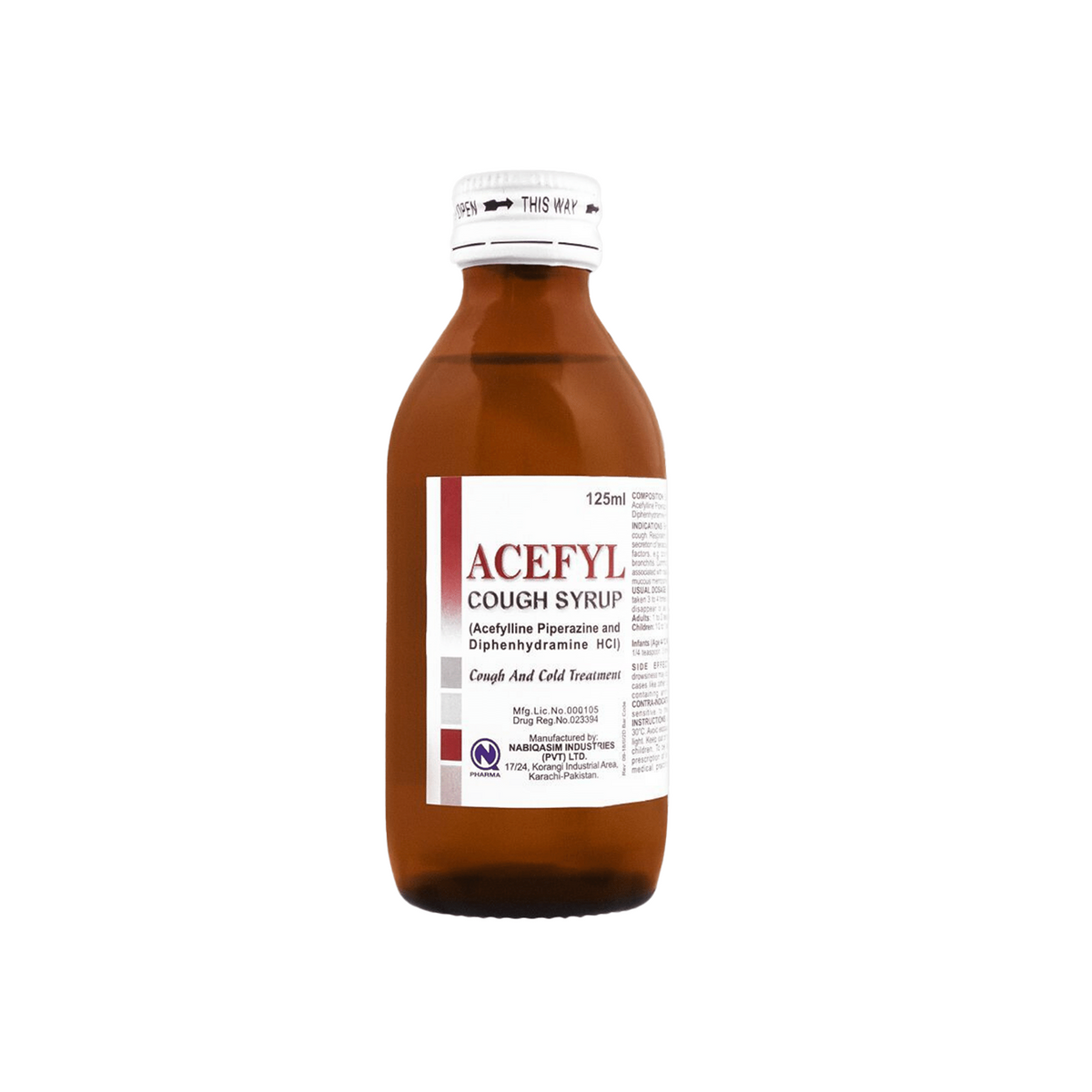 syrup acefyl cough 120ml – KK Mart