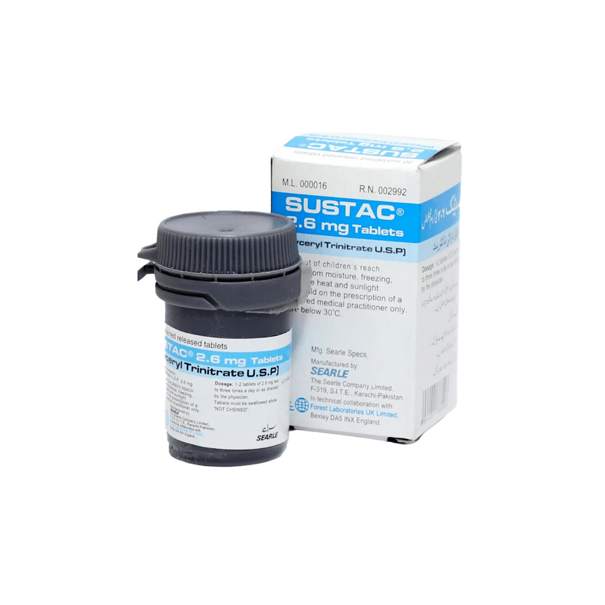 tab sustac 2.6mg 30t 1s – KK Mart