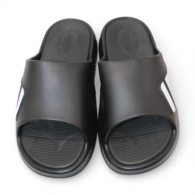 gents slipper 40-45 black china e6244-e01 – KK Mart