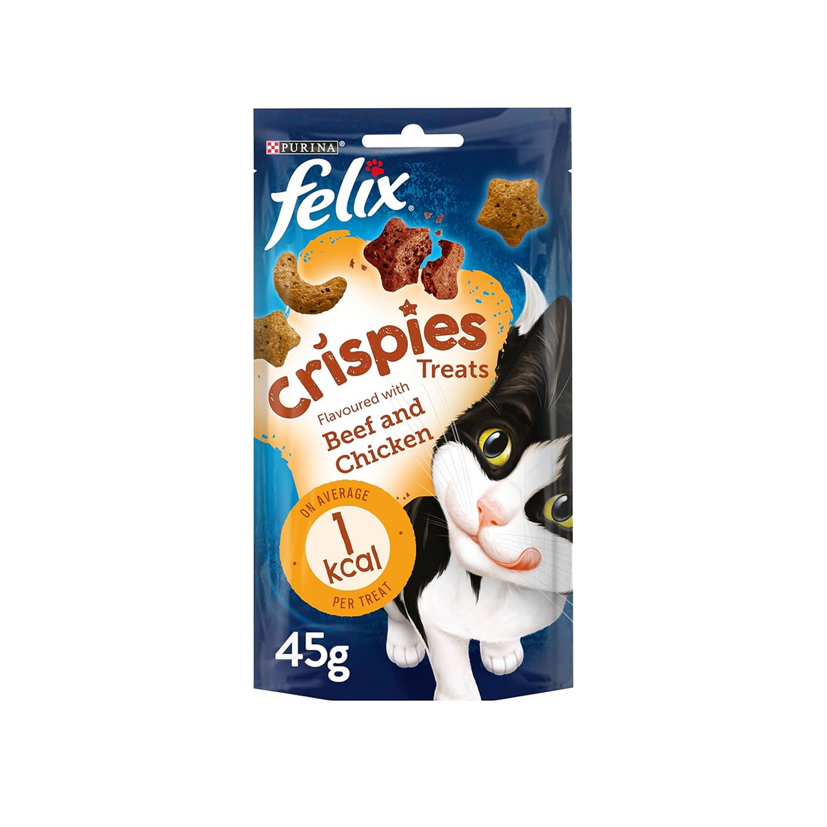 felix cat food crispies beef& chicken 45g – KK Mart