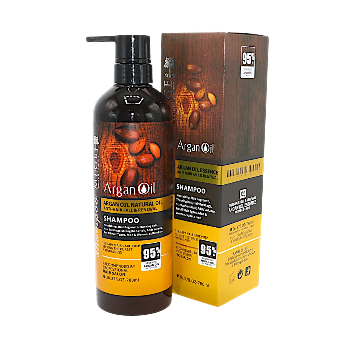 mige argan oil shampoo 95% 780ml china – KK Mart