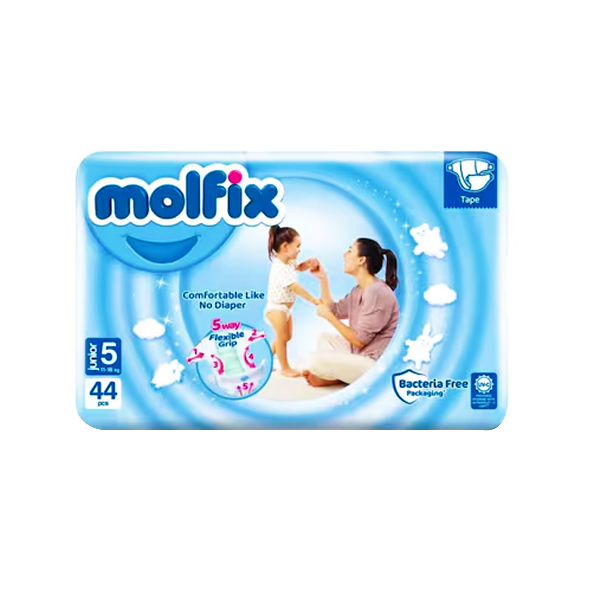 molfix diaper jumbo pack junior xl-5 44pc – KK Mart