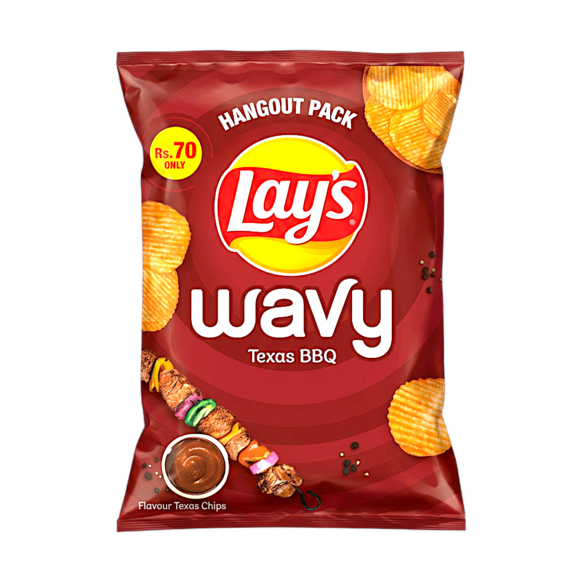 lays wavy texas bbq 70rs – KK Mart