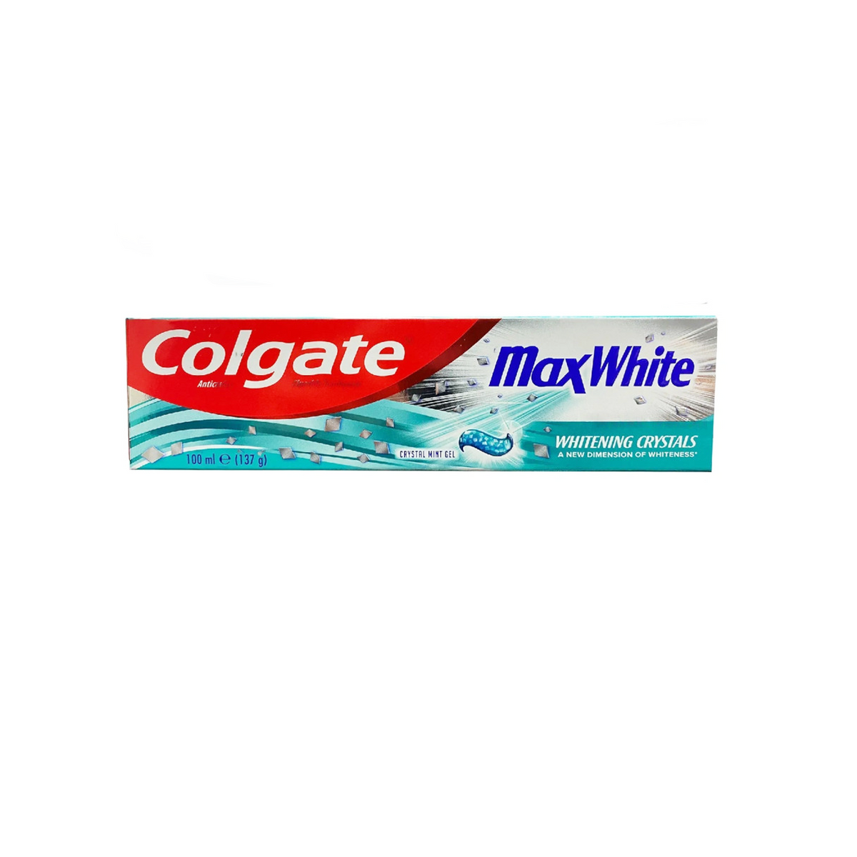 colgate toothpaste max white whitening crystals 100ml china – KK Mart