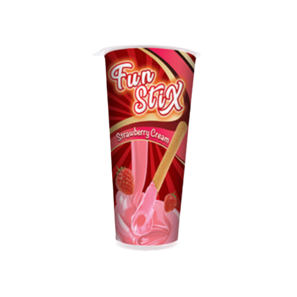 fun stix strawberry cream cup – KK Mart