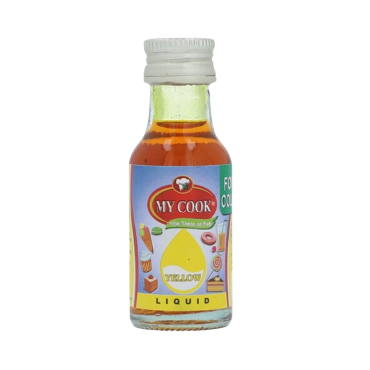 my cook food colour yellow liquid 28ml – KK Mart