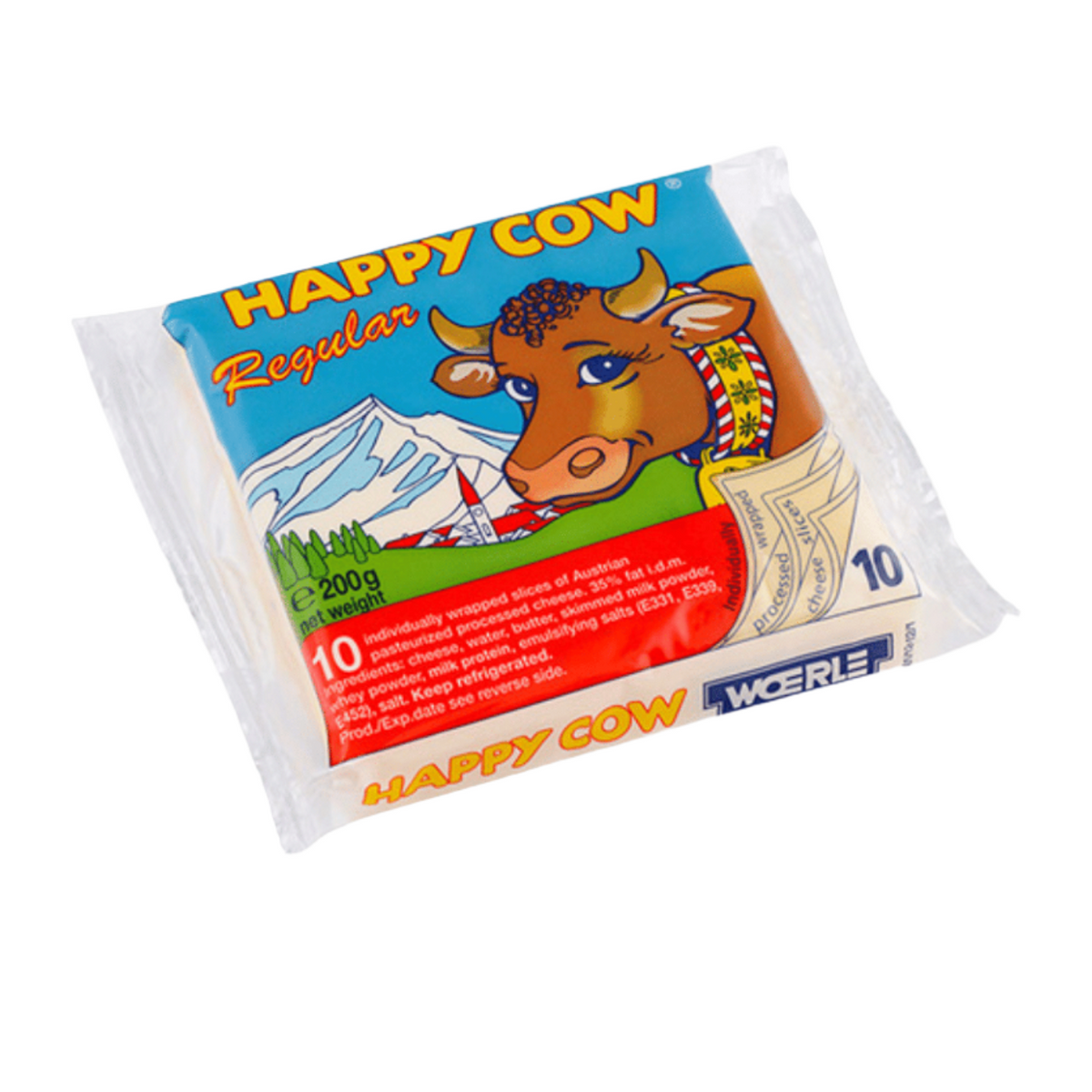 happy cow cheese regular 200g – KK Mart