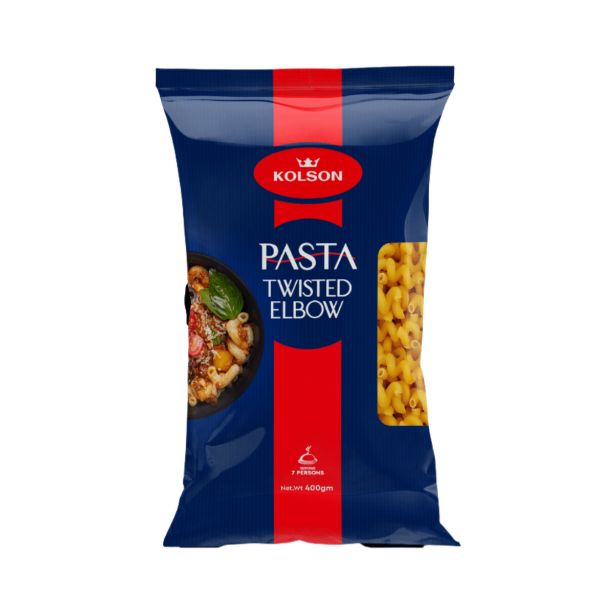 kolson pasta macaroni twisted elbow 400g – KK Mart