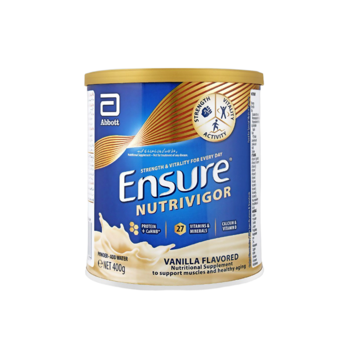ensure milk powder vanilla nutrivigor 400g – KK Mart