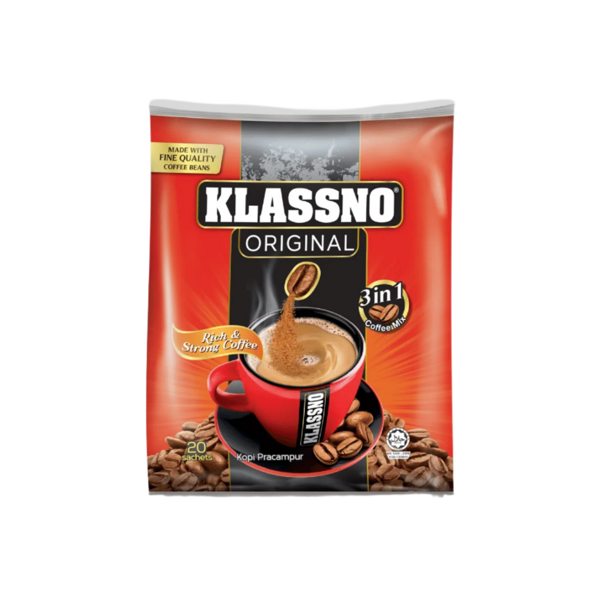 klassno coffee original 3in1 20g malaysia – KK Mart